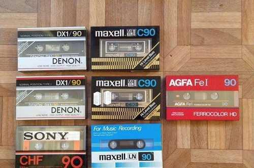 Аудиокассета для магнитофона. Sony, Agfa, Denon, M