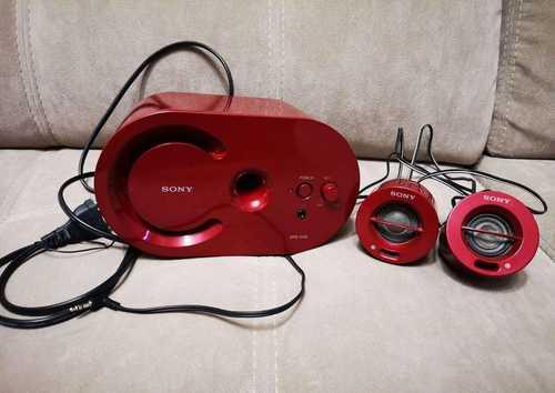 Колонки 2.1 Sony SRS-D25 красные
