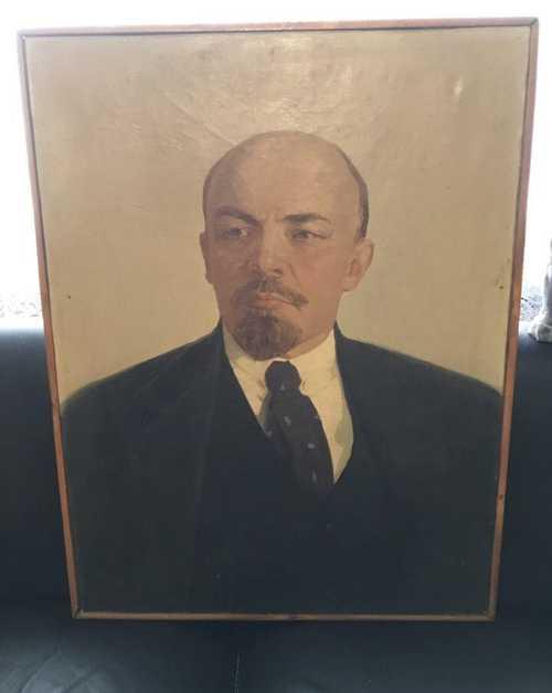 Большая картина маслом В.И.Ленин