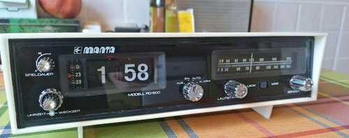 Винтажные радиочасы flip clock manta RD-500