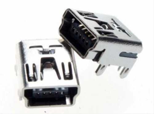 Разъём мама мини-USB тип B 5 контактов