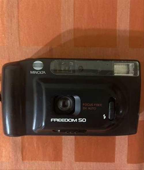 Плёночный фотоаппарат minolta freedom 50