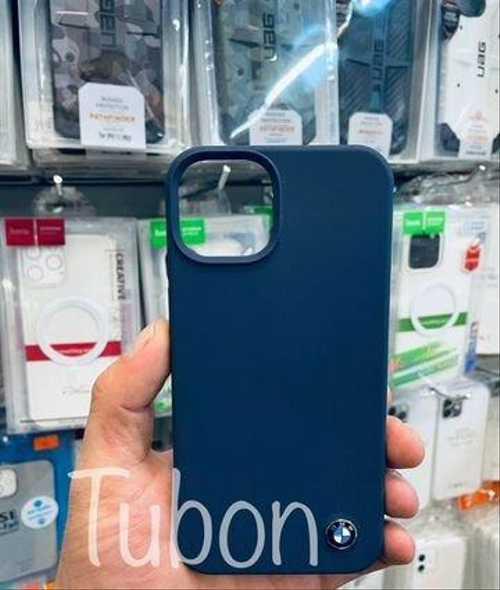 Чехол Silicone Case BMW iPhone 13 синий