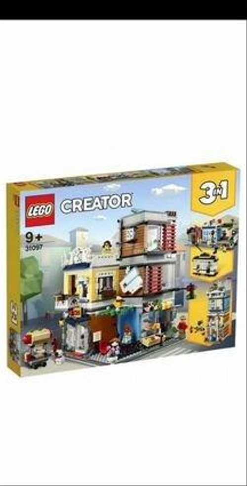 Lego Creator 31097 зоомагазин и кафе в центре горо