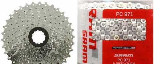 Кассета и цепи Sram 9-speed