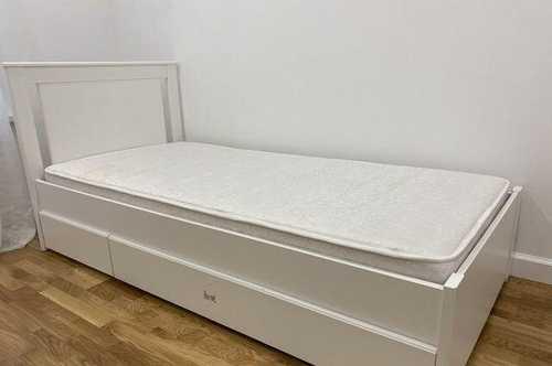 Кровать односпальная с ящиками от производителя