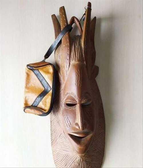 Вешалка деревянная маска Танзания