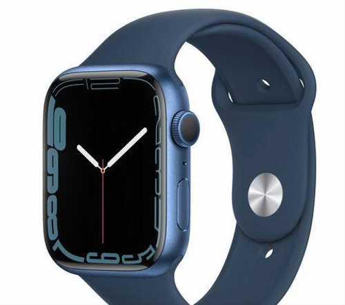 Apple Watch 7 45mm Blue Aluminum Sport Band