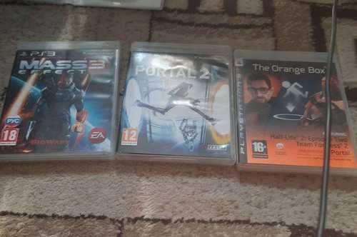 Пак из 3 игр portol 2,orange Box,mass effect 3