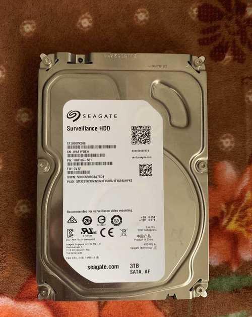 Жесткий диск Seagate Surveillance 3tb