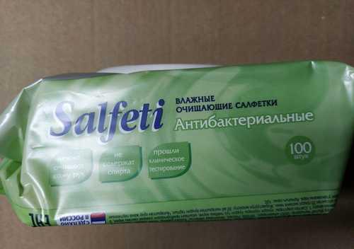 Салфетки влажные антибактериальные Salfeti