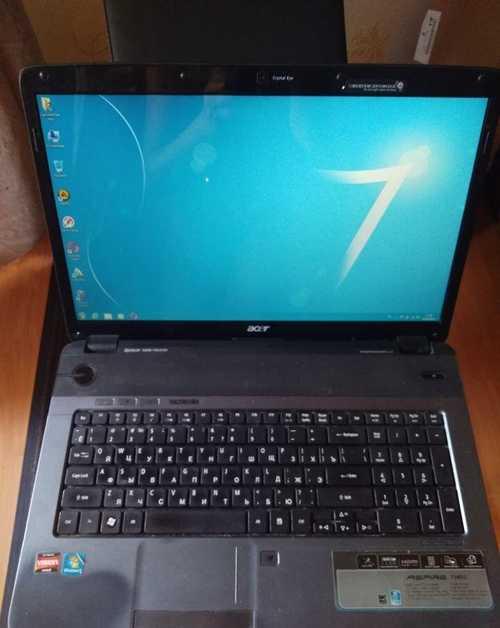 Ноутбук Acer Aspire 7540g большой 17" экран