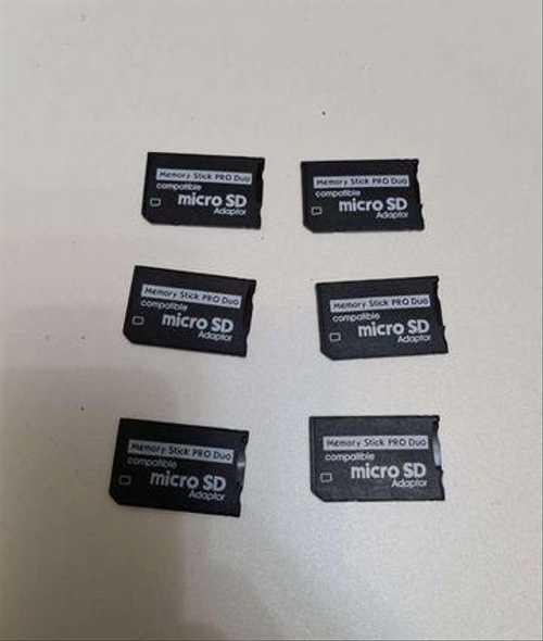 Переходник micro SD на MS pro duo