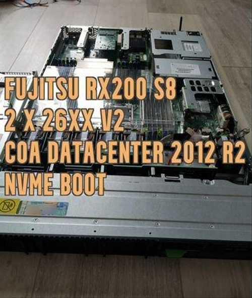 1U Fujitsu RX200S8 2012Dtcntr