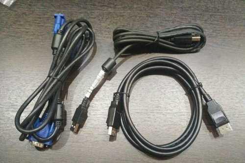 3 новых кабеля: DisplayPort, VGA, USB