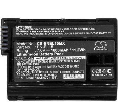 Аккумулятор CameronSino для Nikon EN-EL15, EL15A