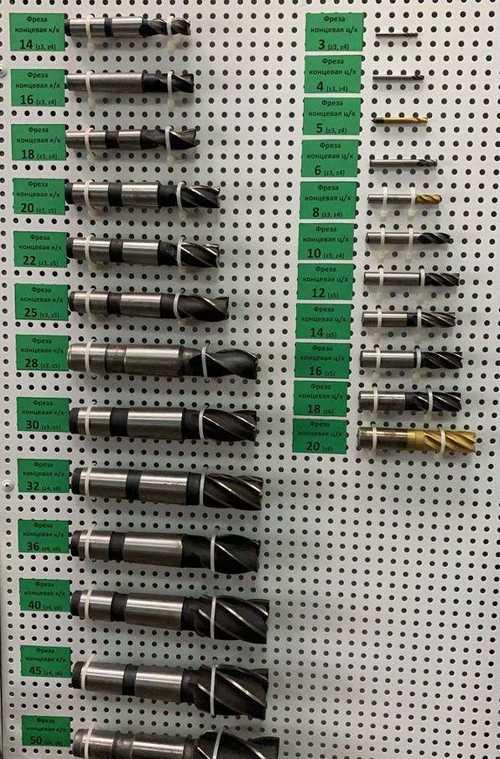Фрезы концевые по металлу от 2 до 50 мм СССР
