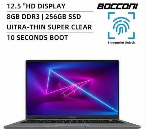 Новый металлический ноутбук bocconi 12,5 дюймов