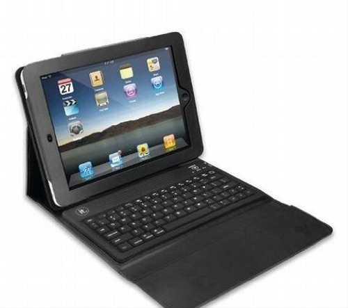 Кожаный чехол с Bluetooth клавиатурой для iPad 2/3