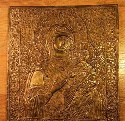 Икона Богородица Смоленская. Большая27,5 х 24,3 см
