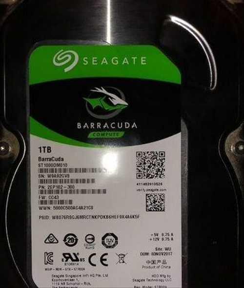 Жесткий диск 1 тб HDD Seagate barracuda