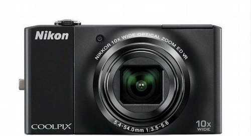 Компактный фотоаппарат Nikon Coolpix S8000