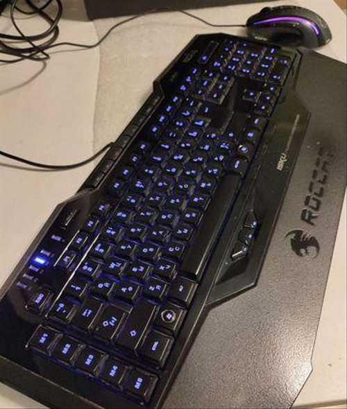 Игровые клавиатура + мышь roccat