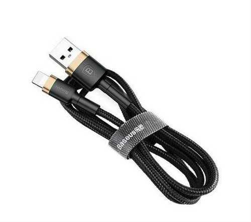 Кабель USB-iP Baseus Cafule Gold/Black 1m 2.4A