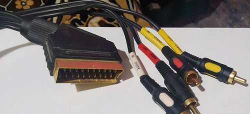 Кабель 4RCA-scart LUX