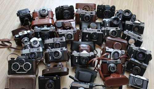 Фотоаппараты советские и другие (много)
