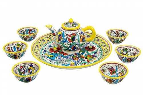 Набор чайный риштанская керамика "Турецкий стиль"
