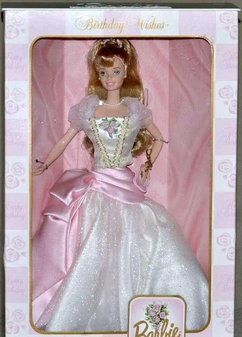 1998г. коллекционная barbie (барби) birthday wishe