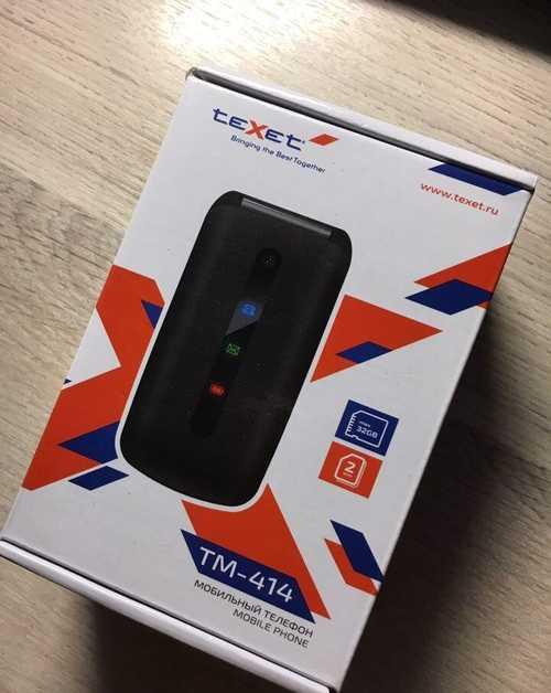Мобильный кнопочный телефон Texet TM-414