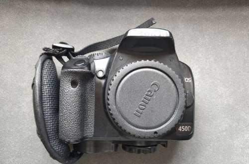 Canon 450D kit 18-55mm + аксессуары