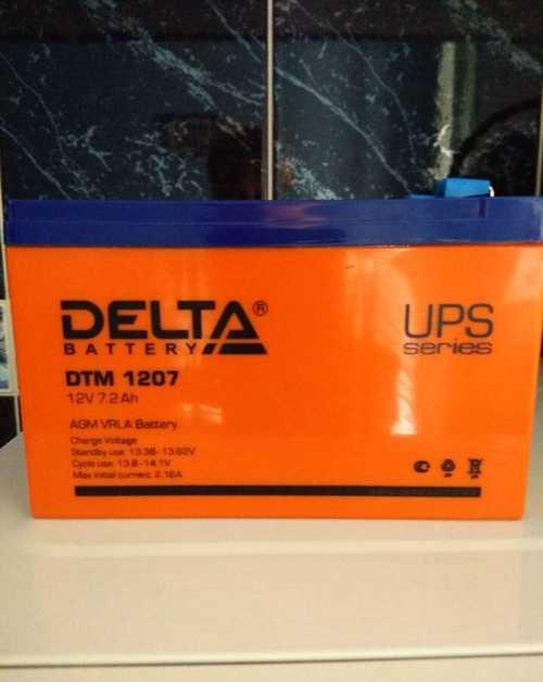 Аккумулятор delta DTM 1207