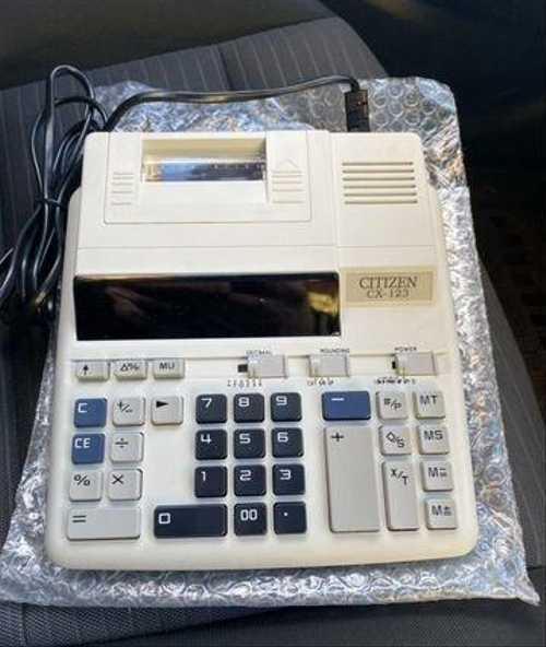 Калькулятор с печатью Citizen CX-123 новый бухгалт