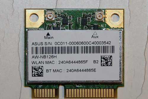 Mini PCI-E Wi-Fi и BT-v.4.0 Atheros AR9485WB-EG