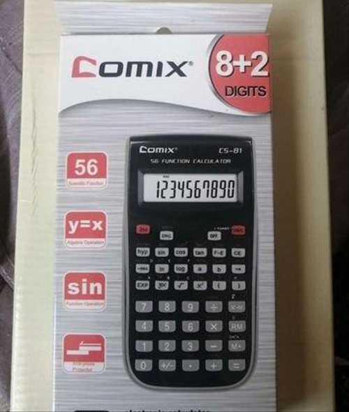 Калькулятор инженерный Comix, 10 разрядный, CS-81