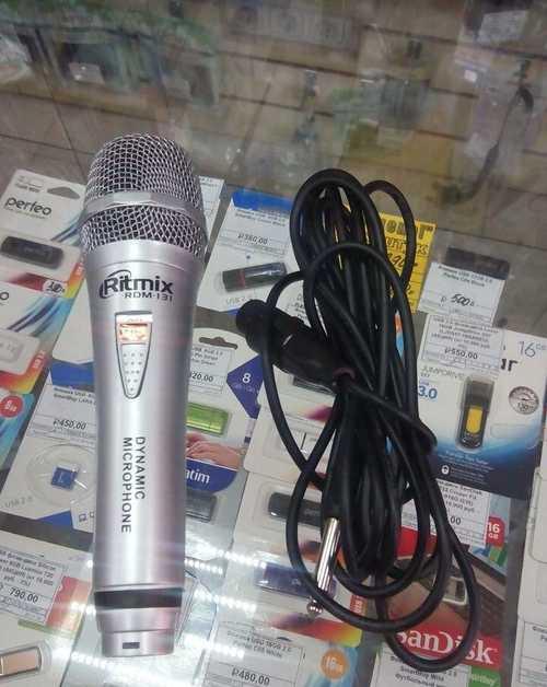 Микрофон Ritmix для караоке (проводной)