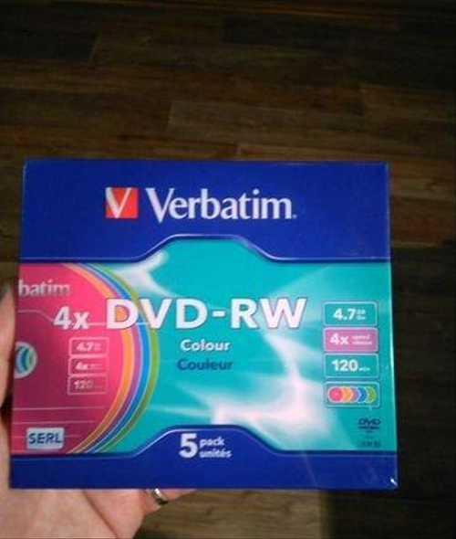 Диск(Болванка) DVD-RW,5 штук
