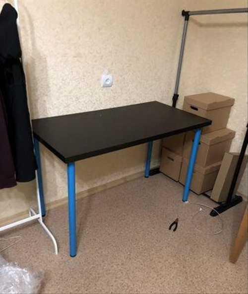 Стол IKEA линнмон, ножки адильс