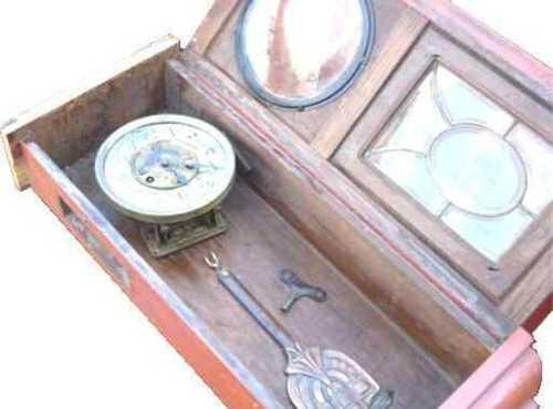 Часы настенные старинные Junghans Юнгханс 19 век