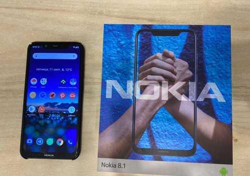 Телефон Nokia 8.1 4/64gb Черно-синий