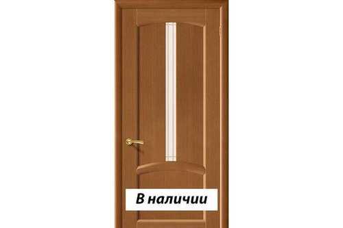 Межкомнатная дверь Шпон файн-лайн Коричневая