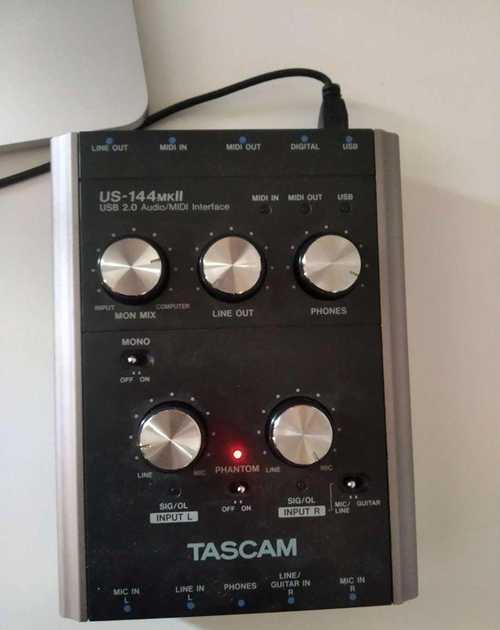 Звуковая карта аудиоинтерфейс tascam us-144 mk II