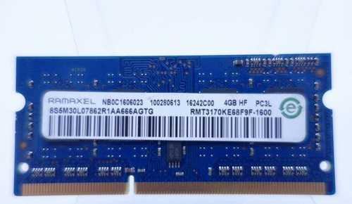 Ramaxel RMT3170ME68F9F-1600 DDR3L 4Гб