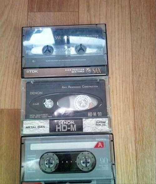 Аудиокассеты Denon-tip-4,TDK,SONi.tip -2