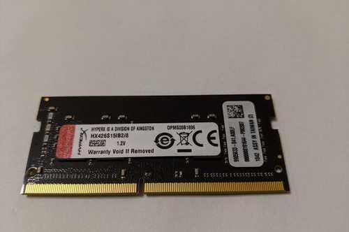 Sodimm ddr4 8gb kingston. Оперативная память 8 ГБ 1 шт. HYPERX hx426s15ib/8.