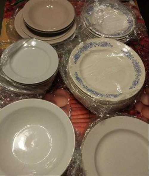 Тарелки, стаканы, посуда СССР