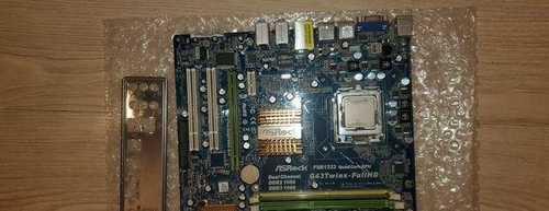 Процессор core 2 quad 9550 c материнкой asrock g43